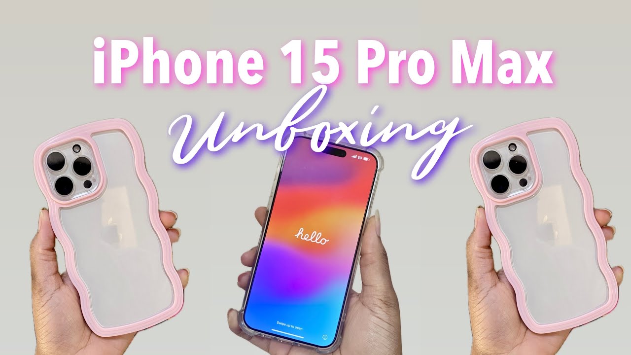 iPhone 15 Pro Max Unboxing | accessories, set up, aesthetic unboxing ...
