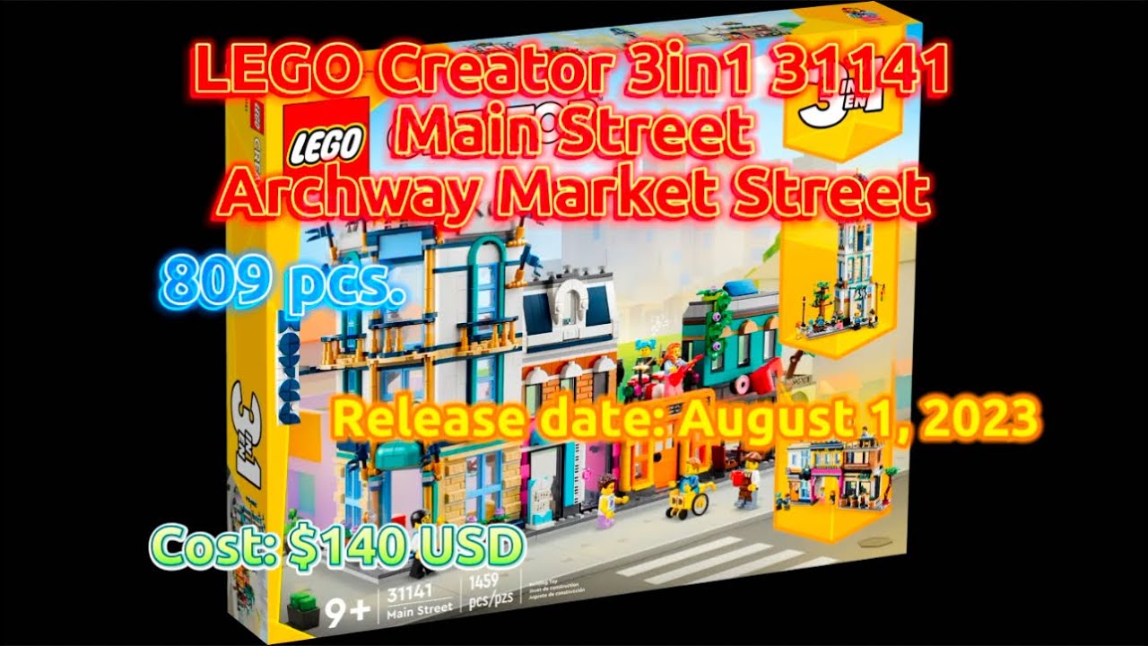 LEGO Speed Build & Review - 31141: LEGO Creator 3in1 - Archway Market ...