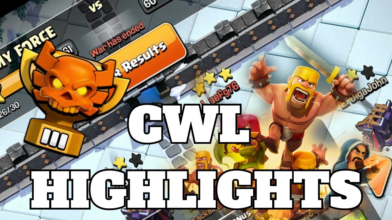 CLASH OF CLANS CLAN WAR LEAGUE | COC | CWL | #gaming #coc #clashofclans ...