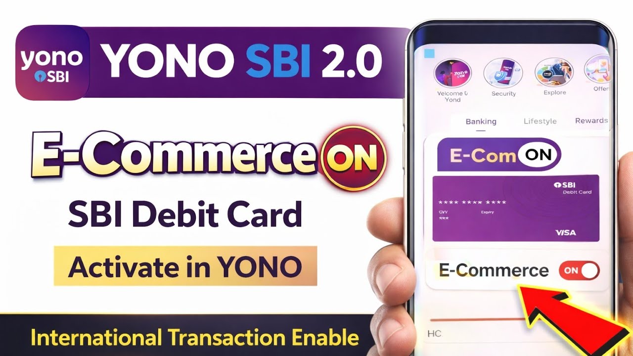 YONO SBI Ecom Activate | SBI Debit Card Ecommerce & International ...