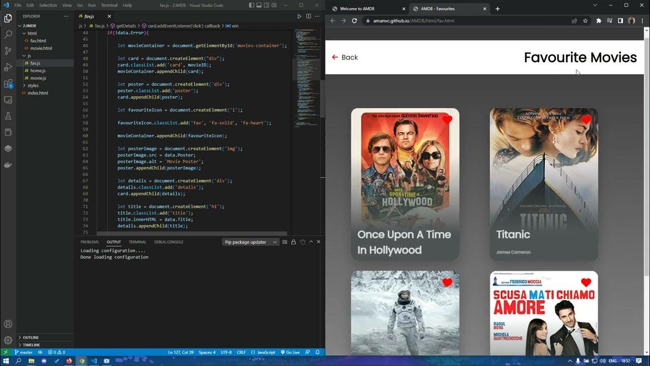 Amdb Imdb Clone Frontend Coding Ninjas Youtube