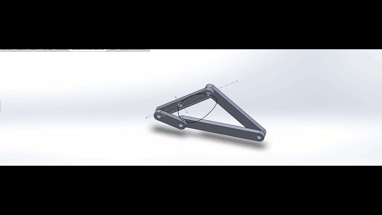 Assignment1, 4 bar linkage Machine Design - YouTube