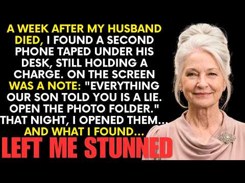 A Week After My Husband Died, I Found a Phone Taped Under His Desk — What He Left Me Changed My Life