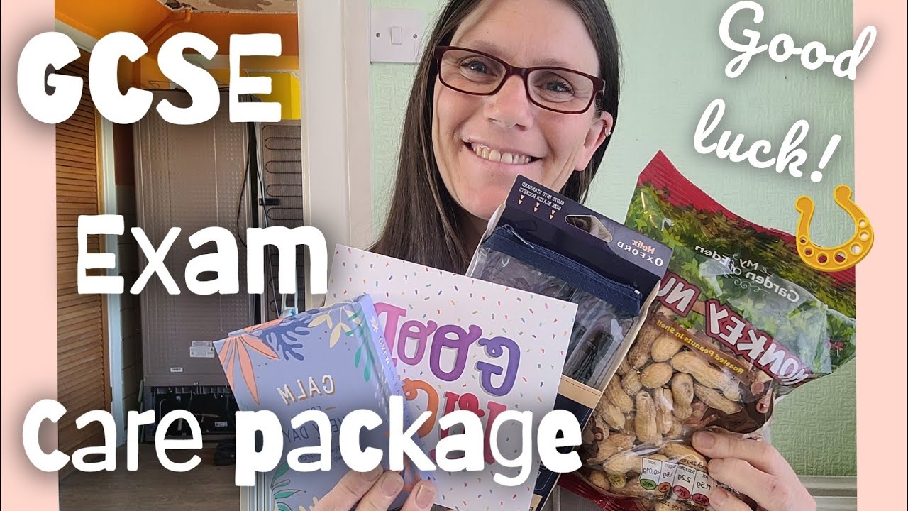 GCSE exam care package for my 16 year old | UK family of four - YouTube