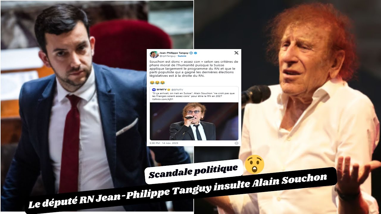 Scandale politique : Le député RN Jean-Philippe Tanguy insulte Alain ...
