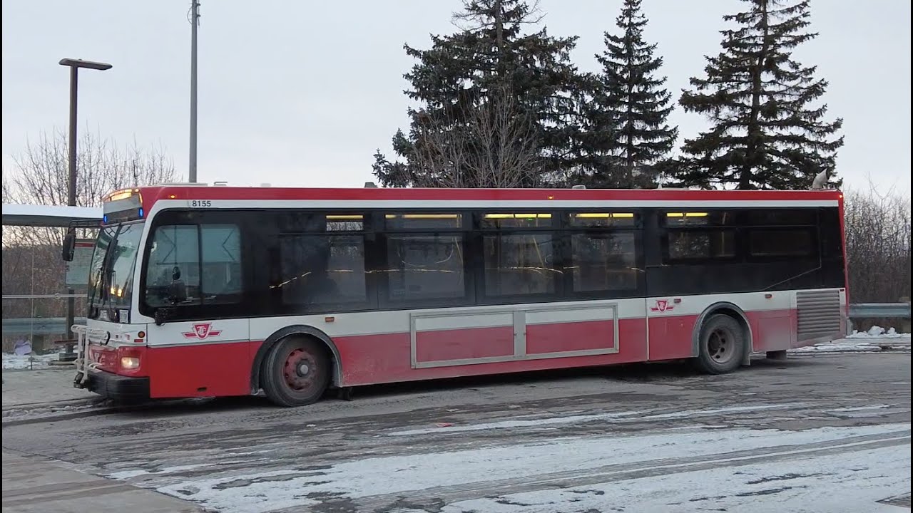 TTC 37B Islington Bus Ride #8155 from Islington Stn to Steeles West ...