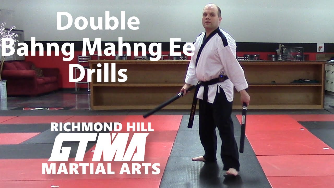 Black Belt Double Bahng Mahng Ee Drills - YouTube