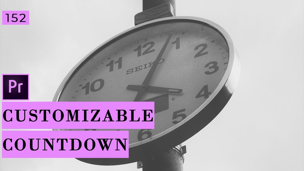 Create a Fully Customizable Countdown in Premiere Pro - YouTube