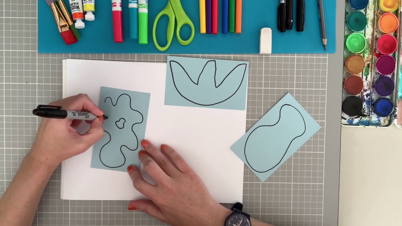 Overlapping Organic Shapes - YouTube