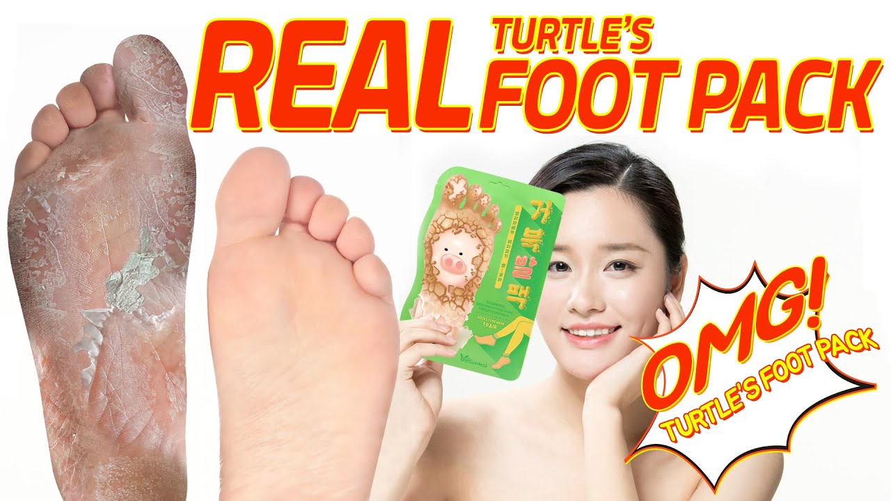foot pack / foot peel / foot care mask / tutle's pack kit / foot care ...