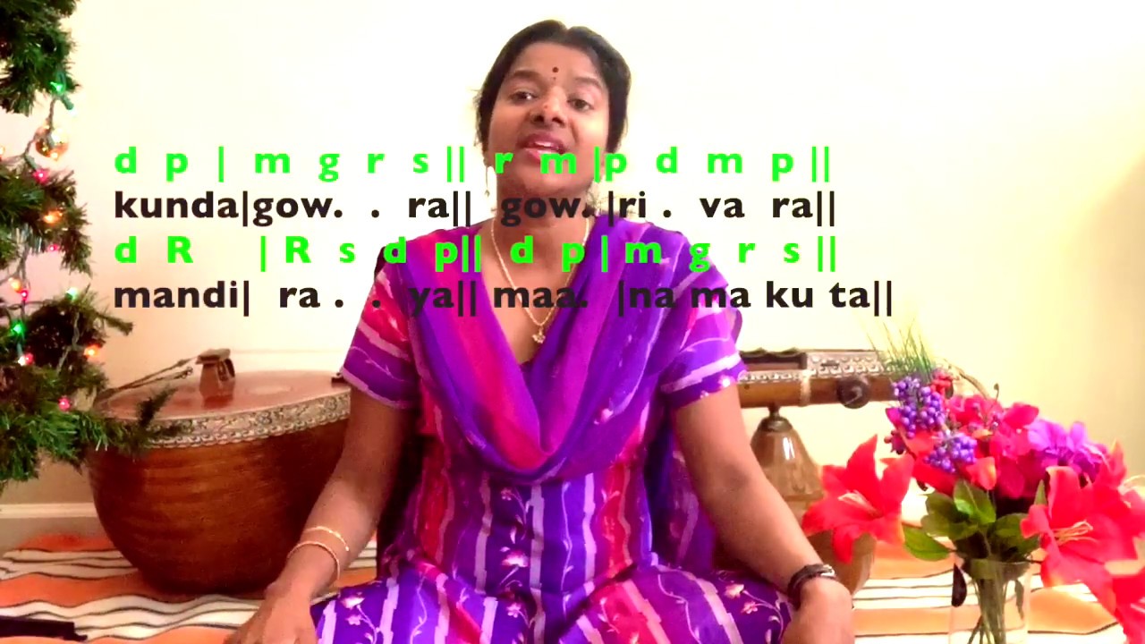 Kunda goura geetham,malahari for Carnatic beginners with lyrics and ...