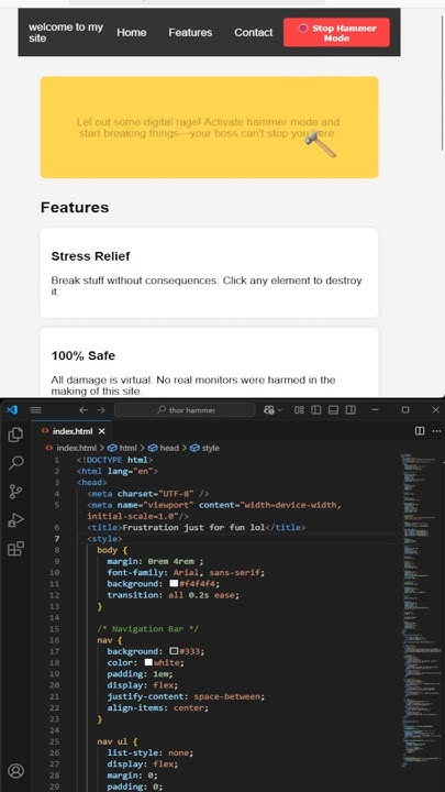 Thor Hammer Animation with html & css|#short #shortvideo #javascript #python #angular - YouTube