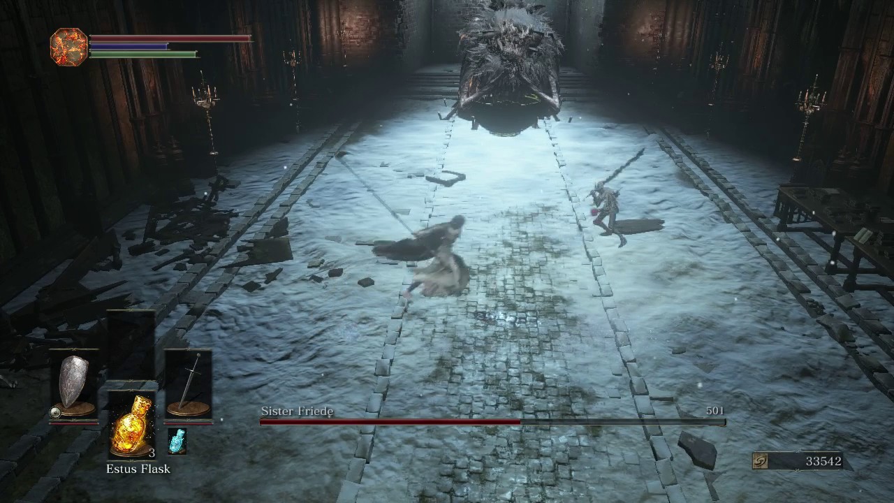 Dark Souls 3 - Sir Vilhelm vs Sister Friede - YouTube