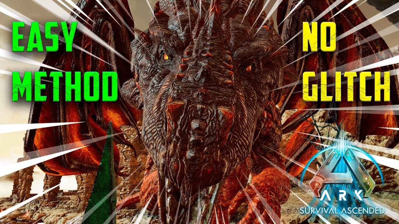 HOW TO KILL ALPHA DRAGON EASILY ON OFFICIAL | ARK SURVIVAL ASCENDED ...