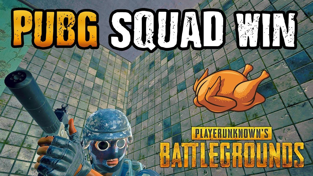 PUBG SQUAD WIN - WINNER WINNER CHICKEN DINNER - AWM (PU BATTLEGROUNDS ...