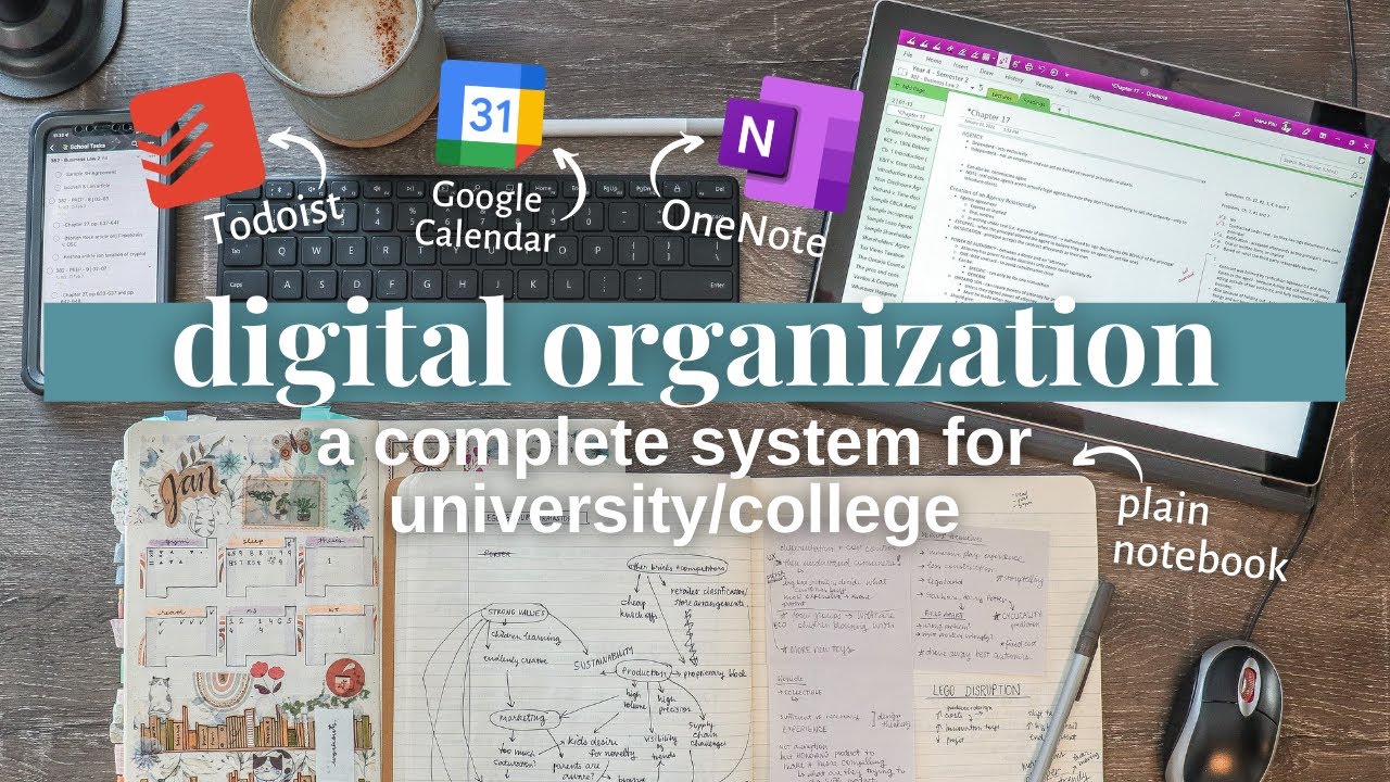 a complete digital organization system for uni: OneNote + Todoist ...