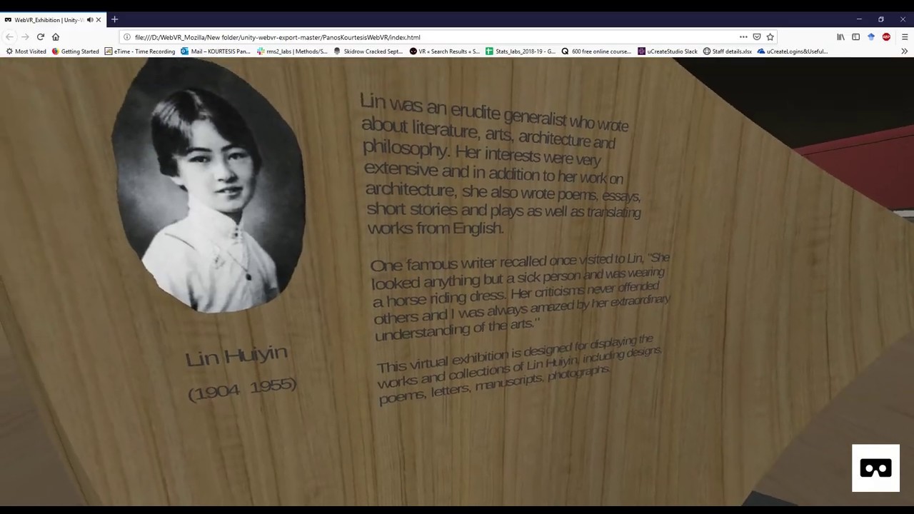 WebVR Exhibition of Lin Huiyin's Life and Work (Updated Version) - YouTube
