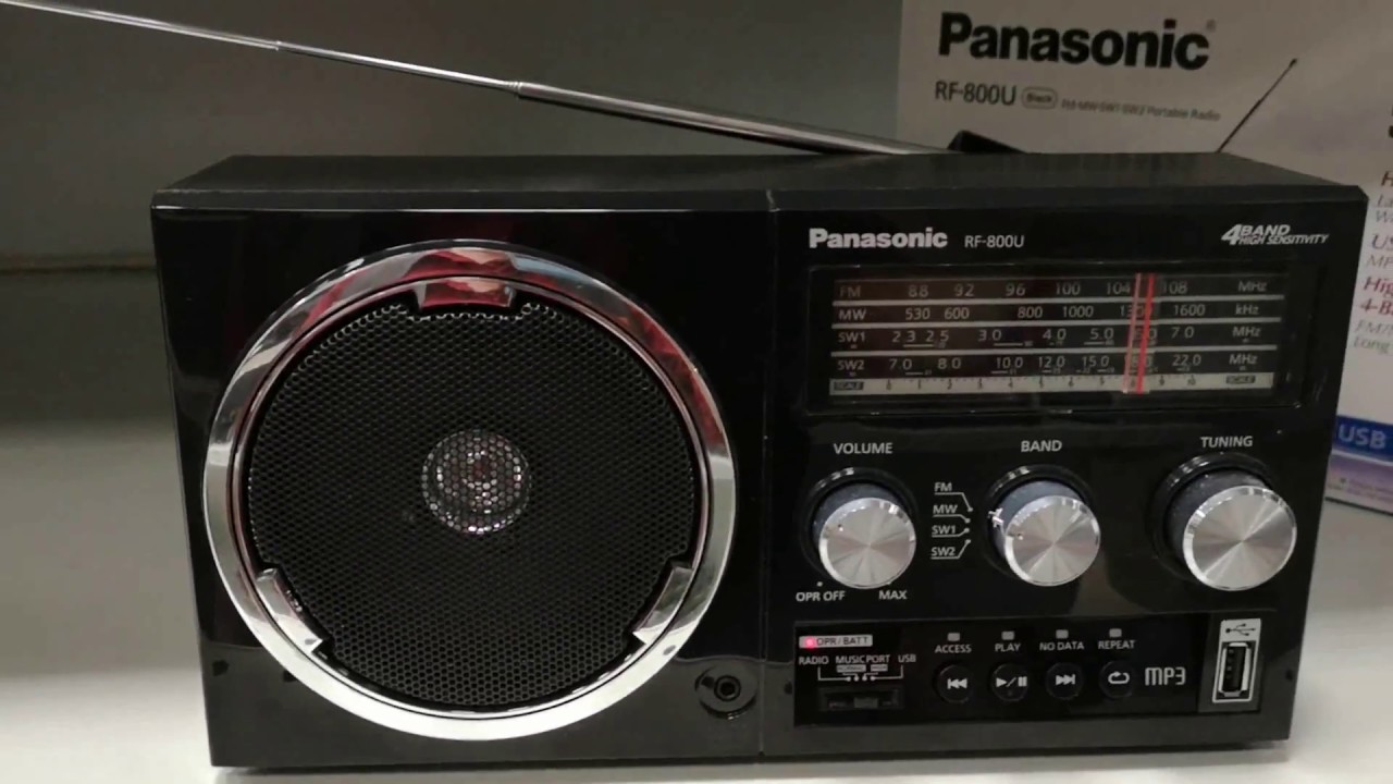 Panasonic 800u-радио с USB. - YouTube