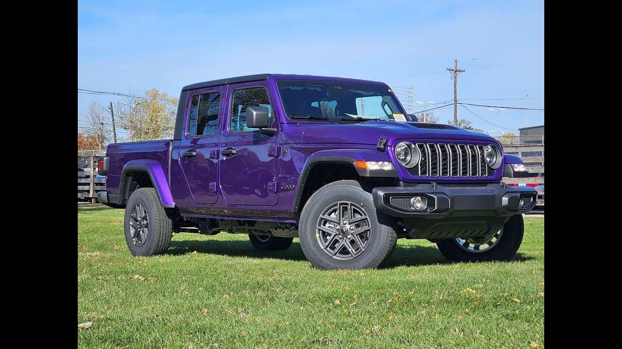 First look at a 2026 Jeep Gladiator in Purple Reign at Cross Jeep in ...