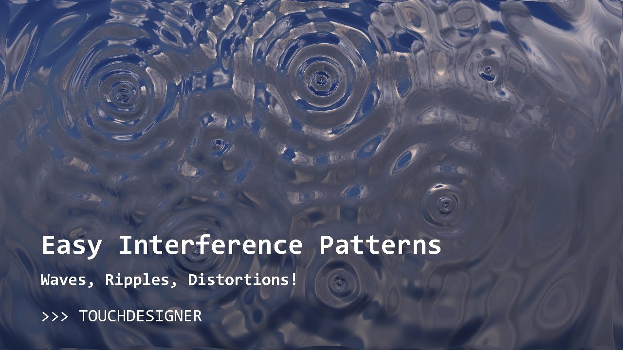Wavy Interference Patterns in TouchDesigner - YouTube