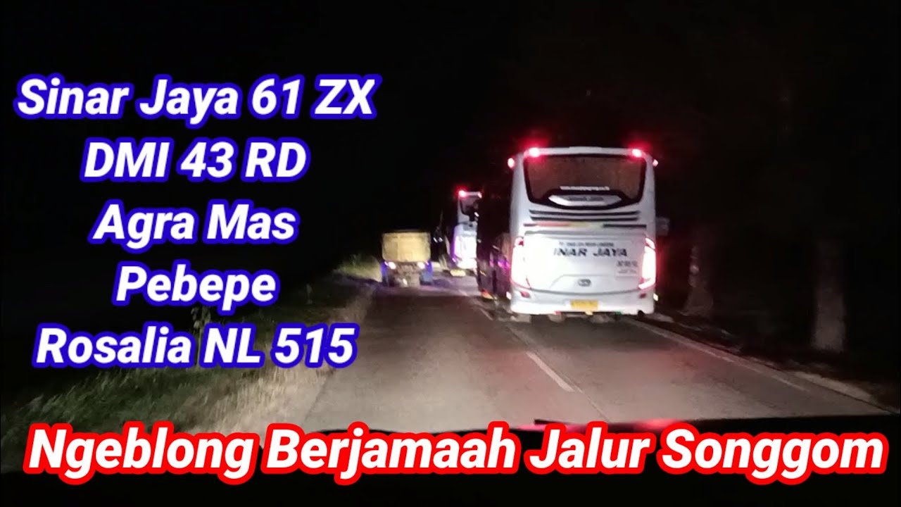 Ngeblong Songgom Berjamaah Damri, Sinar Jaya 61zx, DMI 43RD, AgraMas ...
