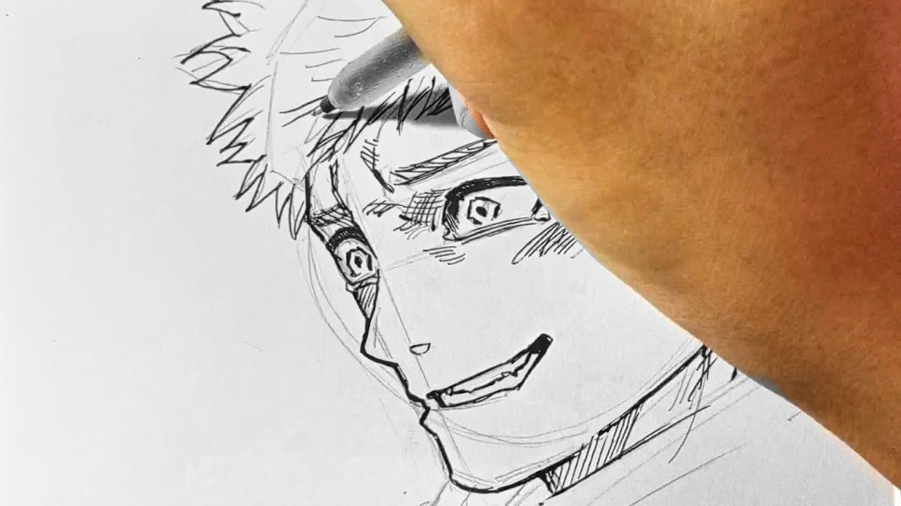 "it's Lonely without you Fushiguro" | How To Draw Yuji's Sad Face ...