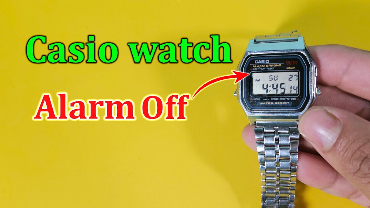 How to turn off alarm on casio watch - YouTube