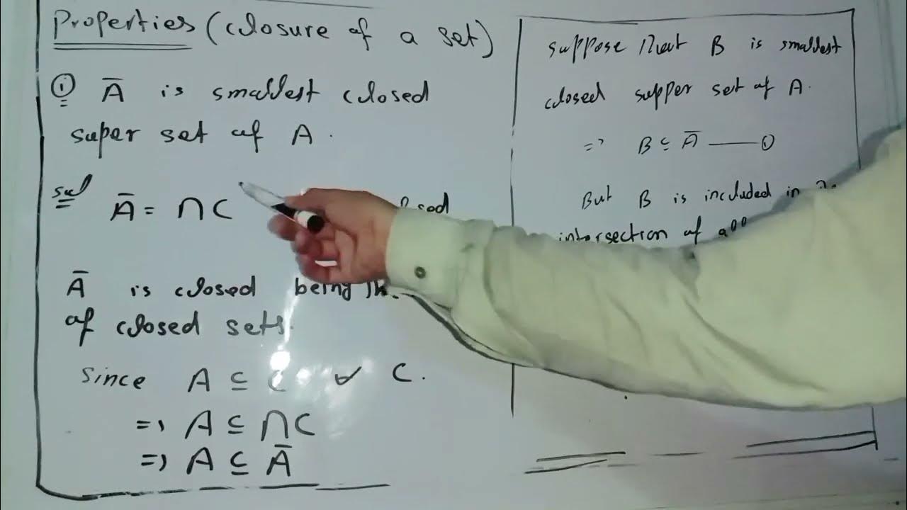 A complete concept about Closure of a set in topological space - YouTube