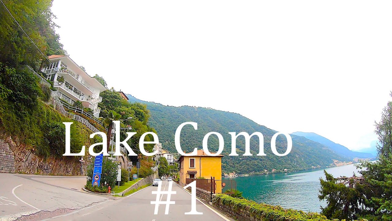 🇮🇹 Driving around the Como Lake, Part #1. South - West coast, from Como ...