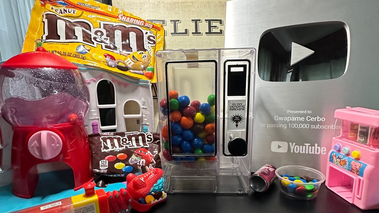 LET'S PLAY MY PERSONAL MINI VENDING MACHINE|WHO LOVE SOME M&M ...