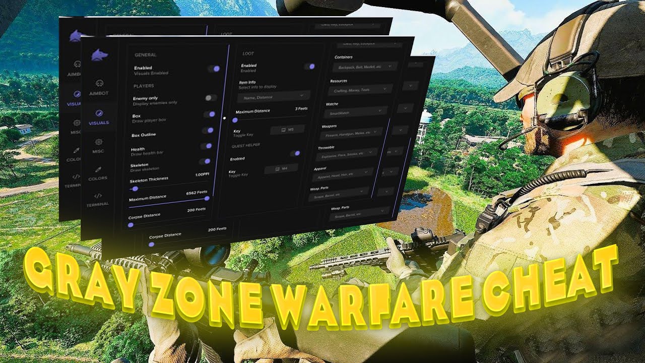 *GREATED* Gray Zone Warfare - Cheat Menu - Best Hack For GZW | Aimbot ...