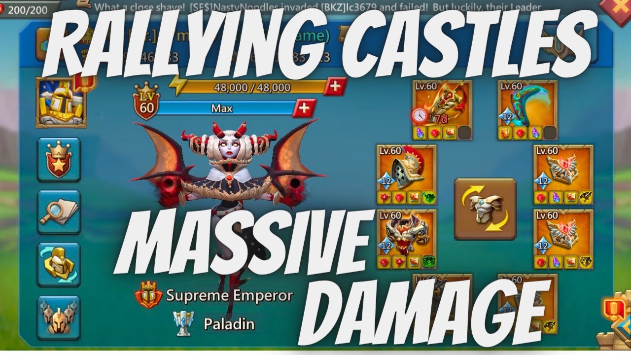 Lords Mobile - Emperor A7med9 Smashing Castles with Massive Damage ...