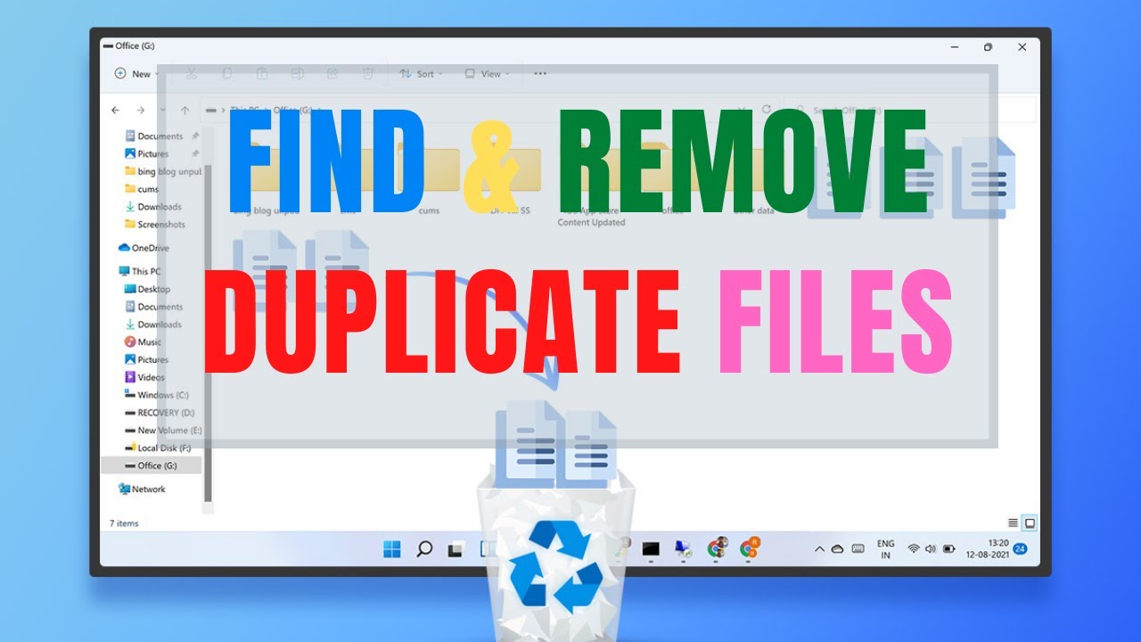 Find Out & Remove Your Duplicate Files to Free Up Storage Space - YouTube
