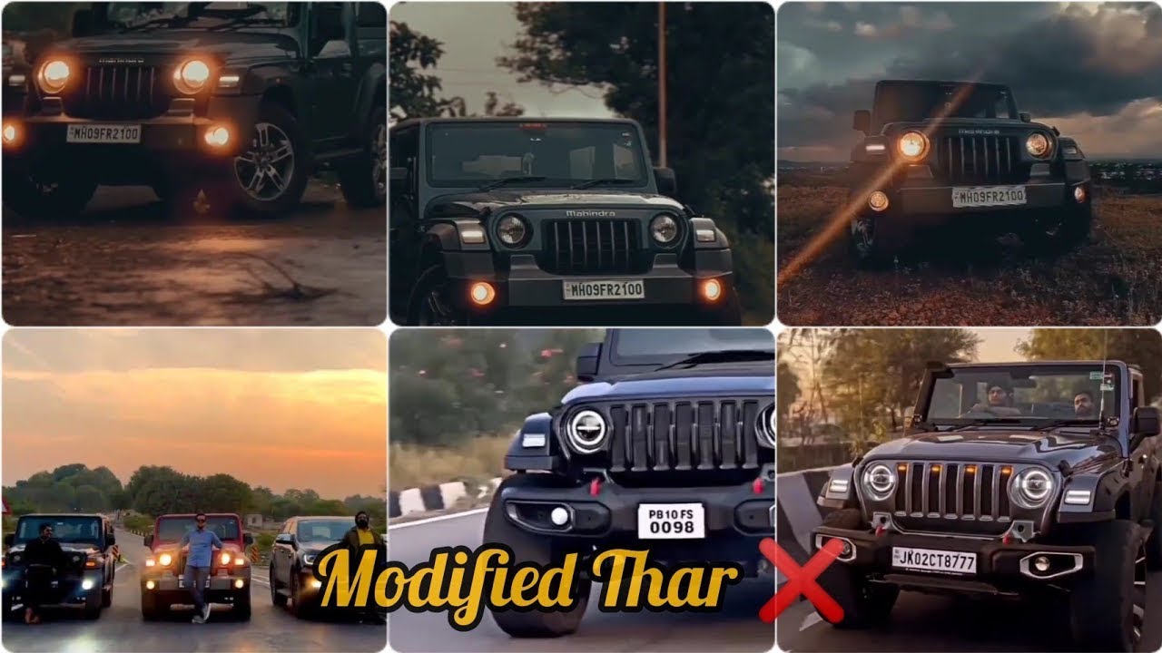 Part- 2 Modified Thar Status Video🔥 Viral Video🔥 Thar Attitude 😈 ...
