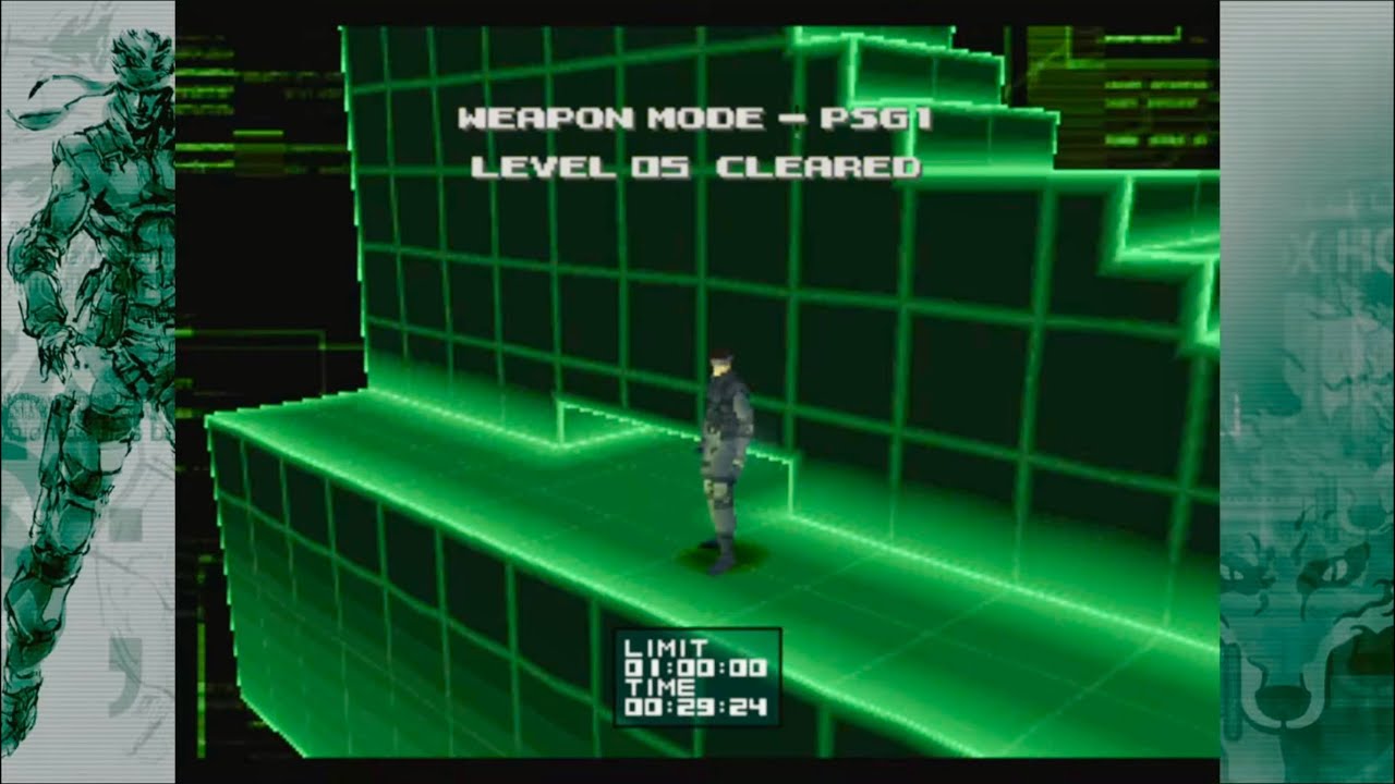 MGS1 INTEGRAL VR TRAINING｜WEAPON MODE - PSG1（TIME ATTACK） Lv.1〜5 - YouTube