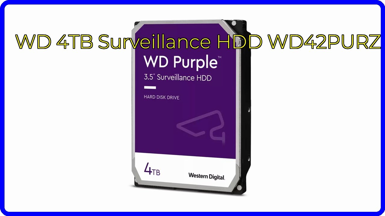 REVIEW (2024): WD 4TB Surveillance HDD WD42PURZ. ESSENTIAL details. - YouTube