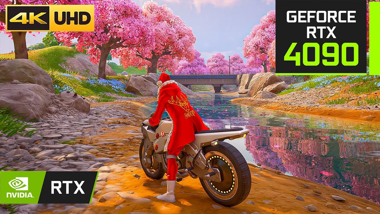 Fortnite Santa Dogg Gameplay | RTX 4090 + 4K MAX Graphics + Ray Tracing ...