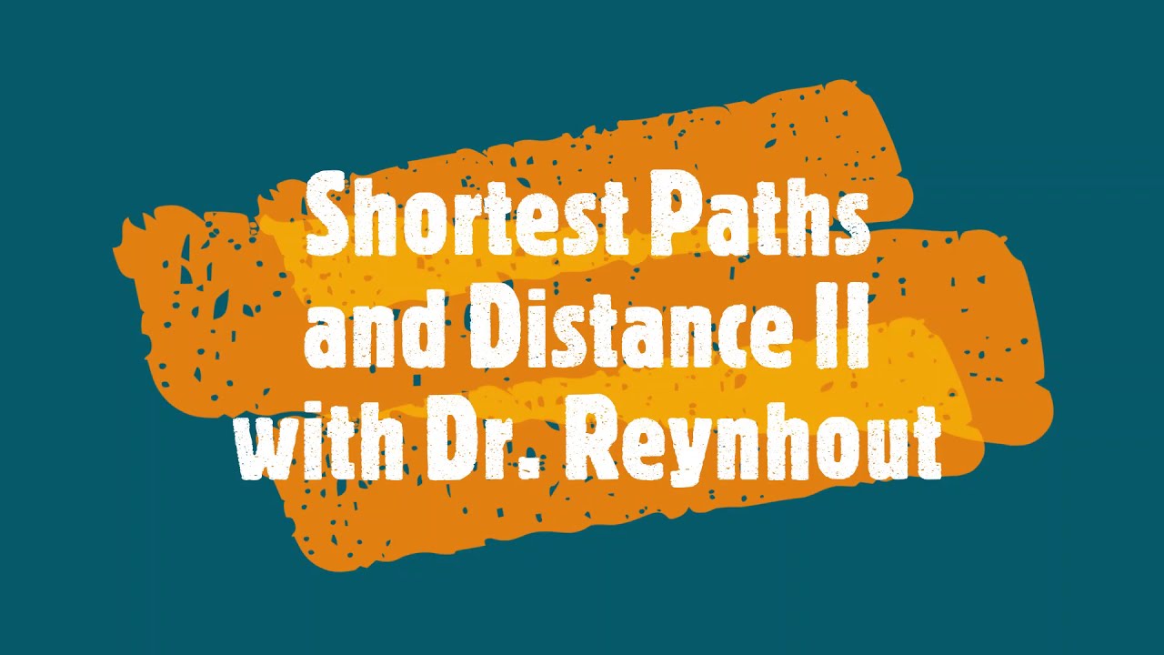 Shortest Paths and Distance - Weighted Graphs Example - YouTube