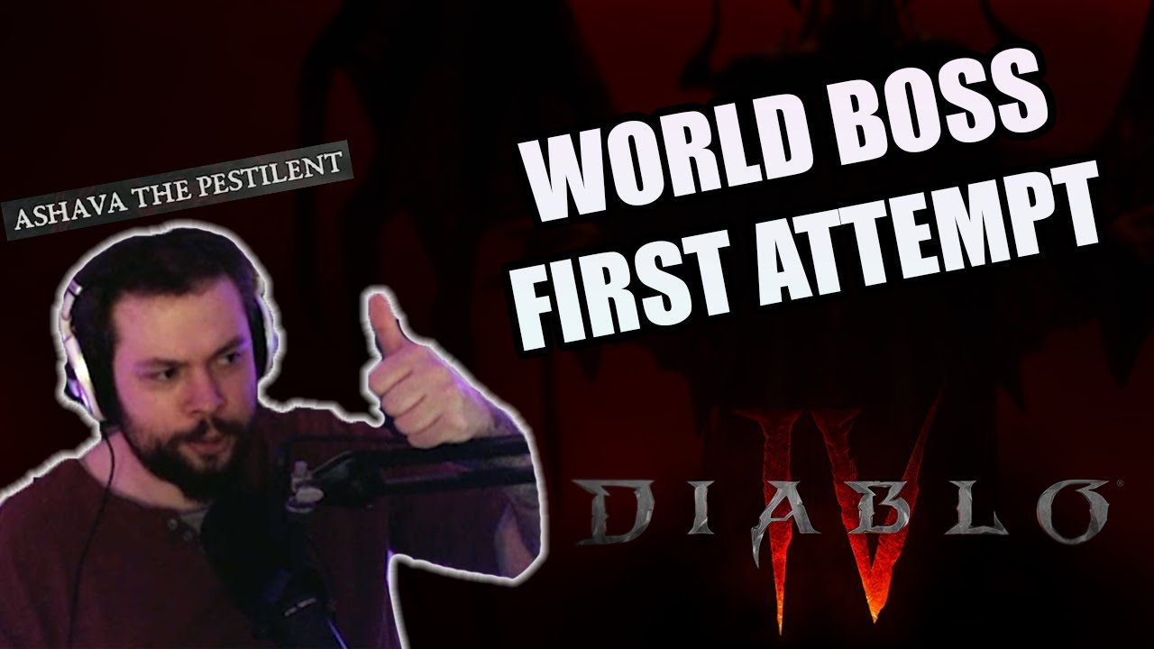 DIABLO 4 WORLD BOSS, ASHAVA THE PESTILENT, FIRST ATTEMPT! - YouTube