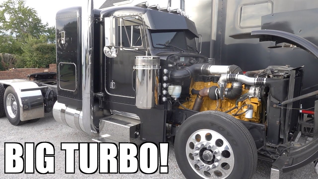 Peterbilt 379 Gets BIG Single Turbo!! C-15 Insane Difference!! Part 2 ...