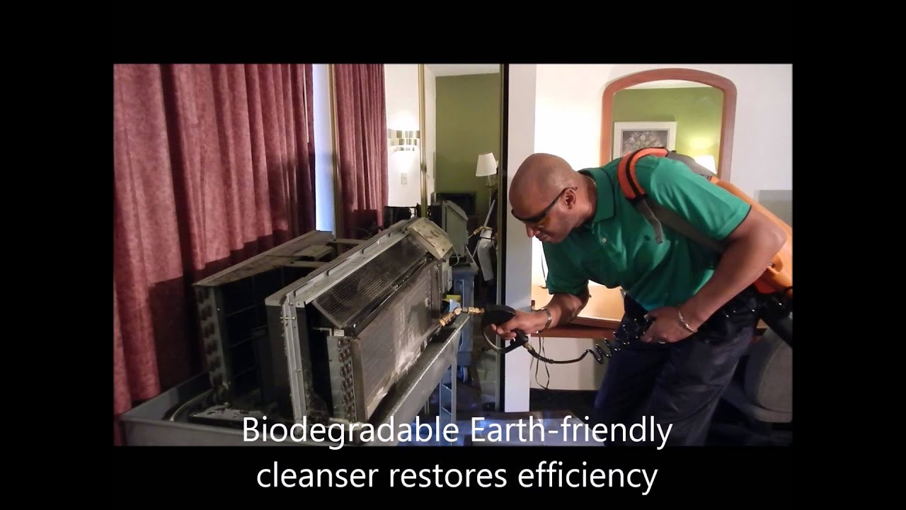 How to clean hotel ptac units, Amana ptac, GE - YouTube
