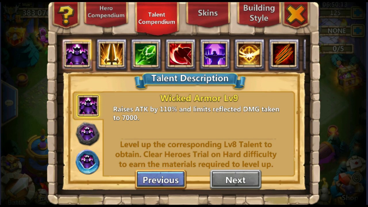 Wicked Armor castle clash - YouTube