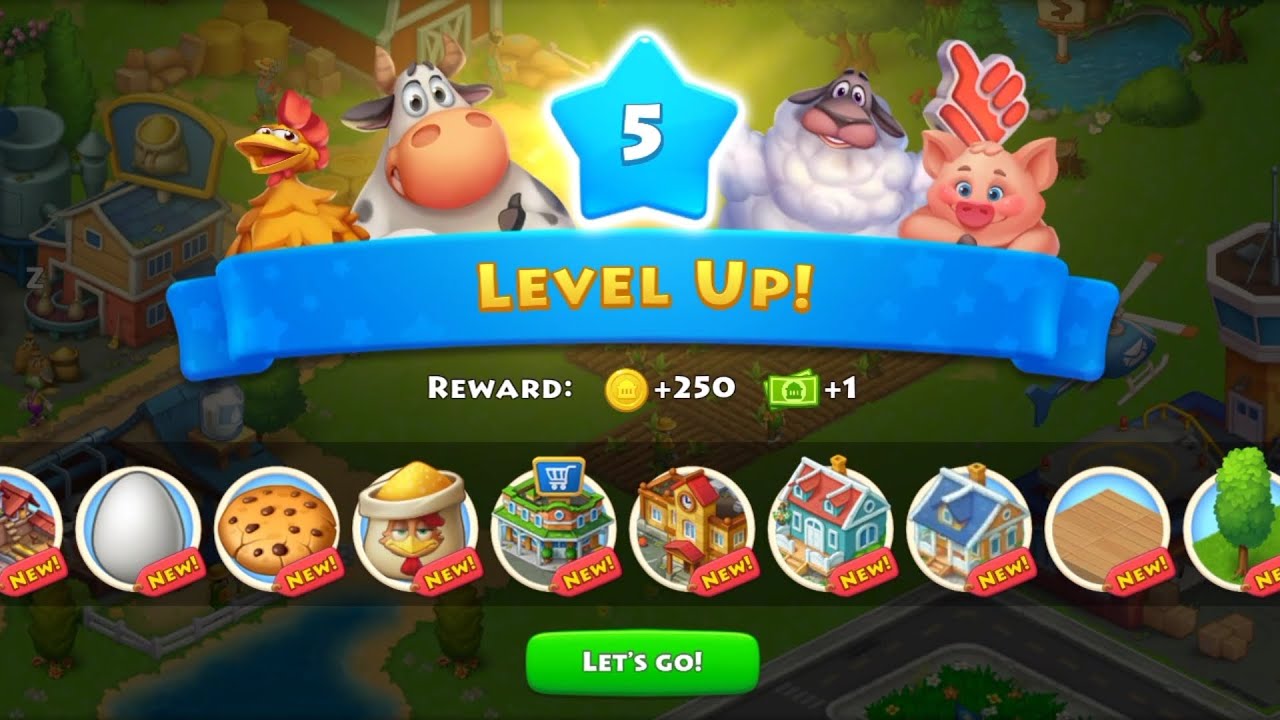 TOWNSHIP Level 4 Gameplay! Level 5 unlocked! - YouTube