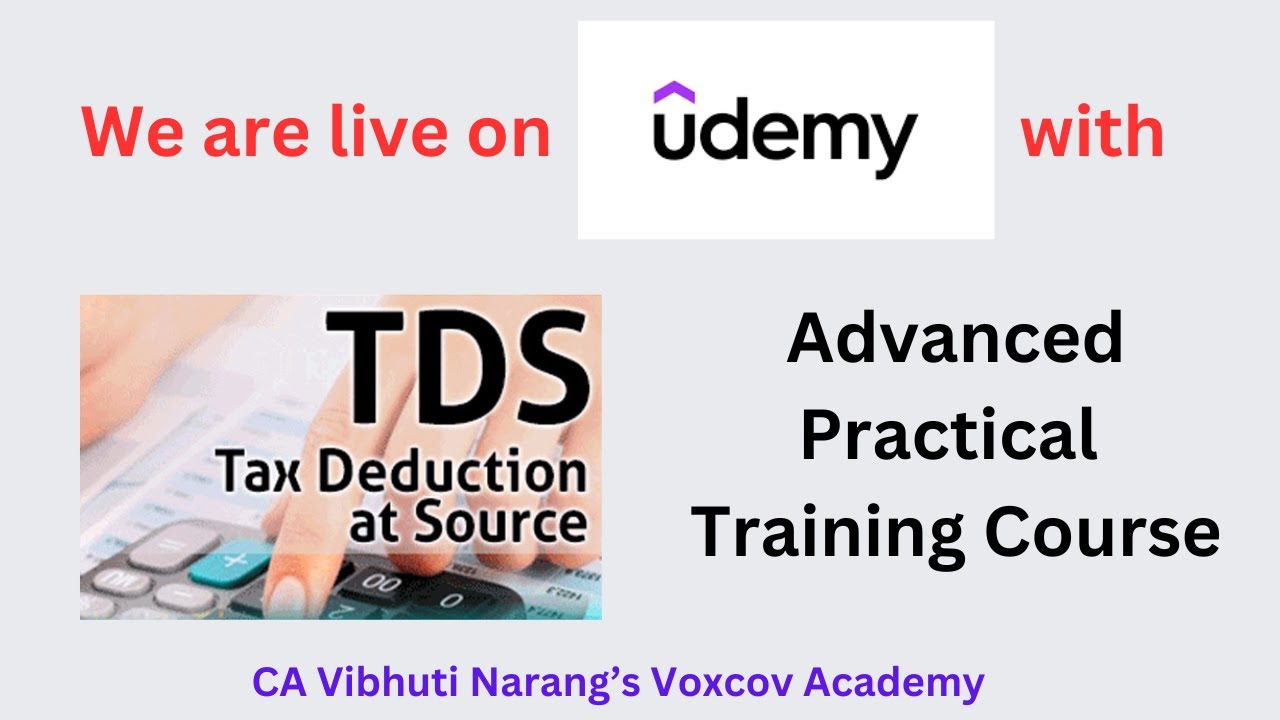 We are live on Udemy-TDS Advanced Practical Training Course - YouTube