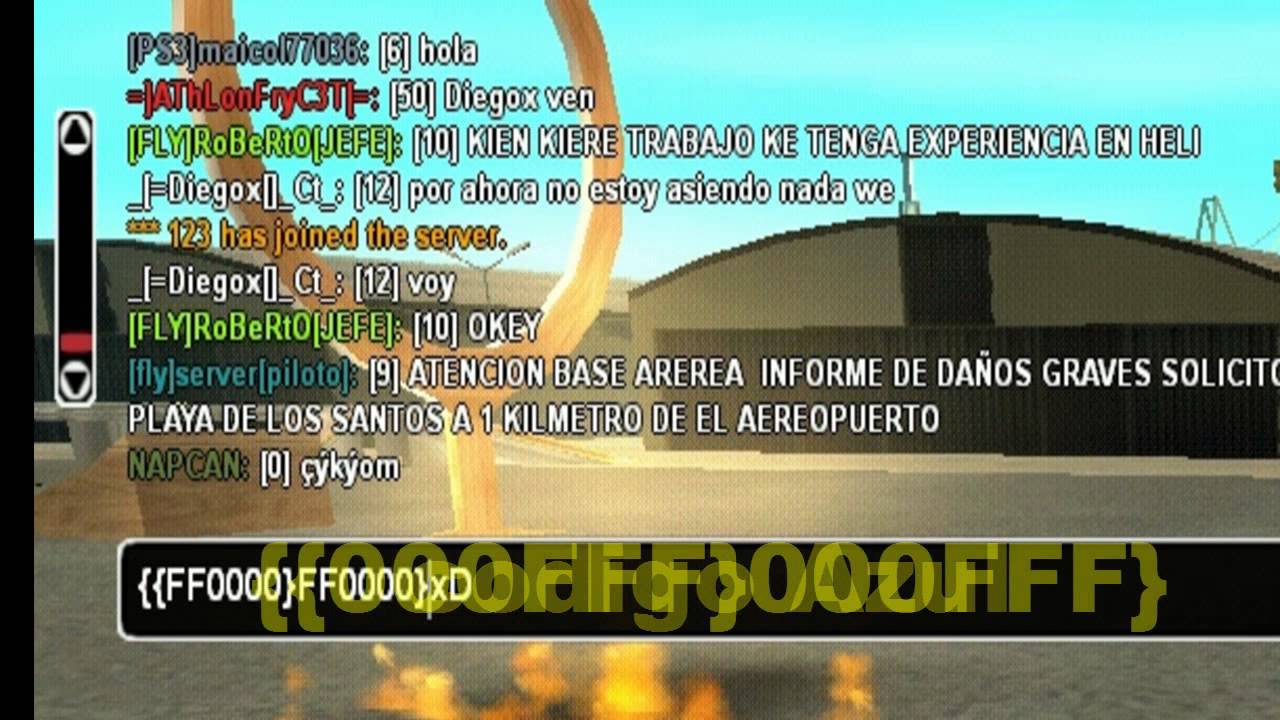 TUTO]Loquendo-Como escribir de Color en el Chat en Server Samp 0.3c ...