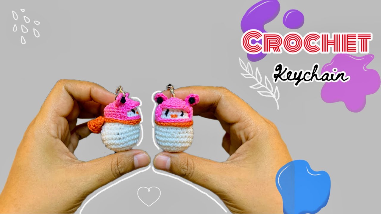 Crochet mini duck #keychain #mini - YouTube