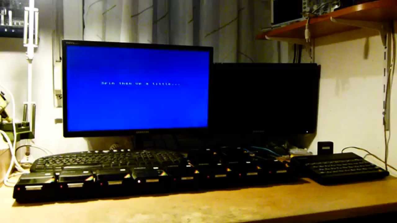 ZX Microdrive demo with 8 working units - YouTube