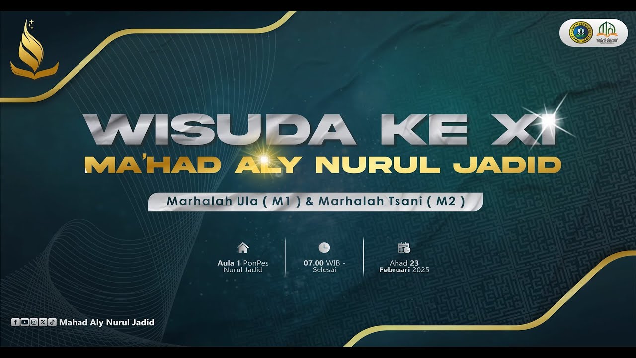WISUDA KE XI | Ma'had Aly Nurul Jadid - YouTube
