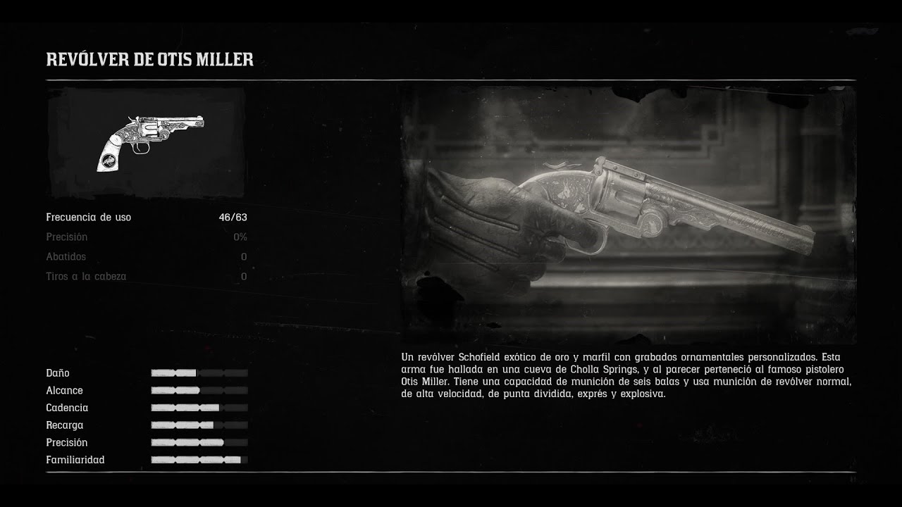 Red Dead Redemption 2 - Ubicación De Revolver De Otis Miller - YouTube