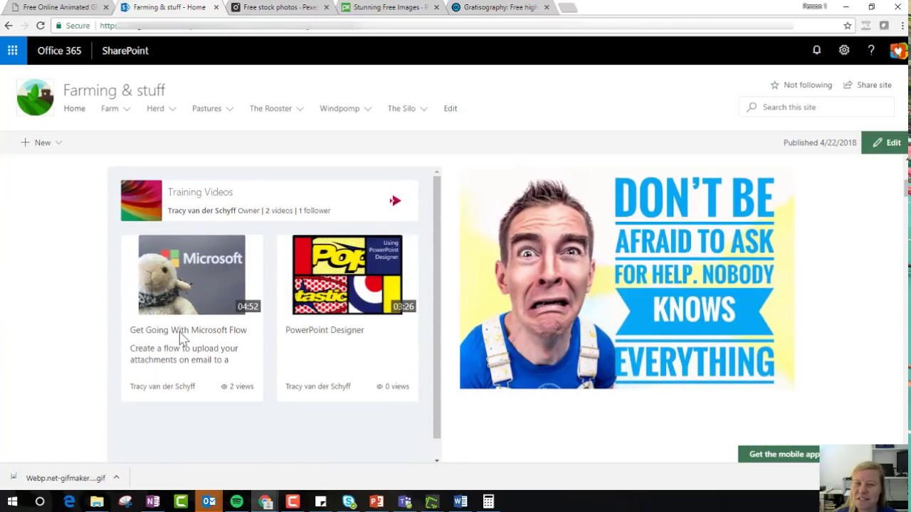 #Microsoft365 Day 169: Create a GIF for an Image Web Part on your ...